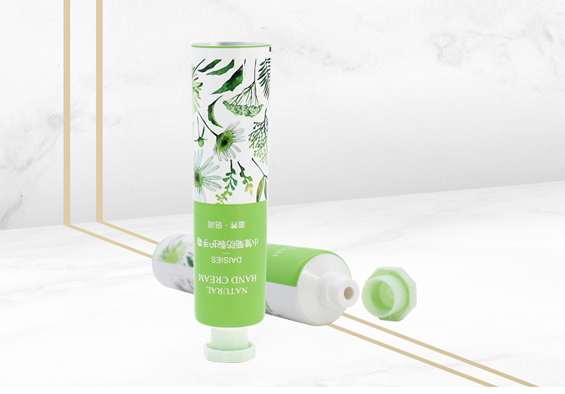 50g Green Laminated Cosmetic Tubes For Hand Cream - Yello Packaging