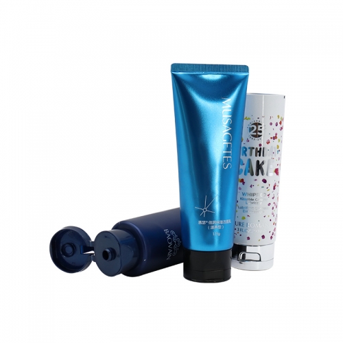 Custom Round Cosmetic Cream Tubes / Face Cleanser Hand Cream Tubes