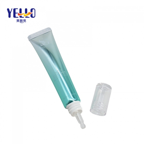 Gradient Blue 15ml 20ml Plastic Aluminum Small Lotion Tube With Clear ...