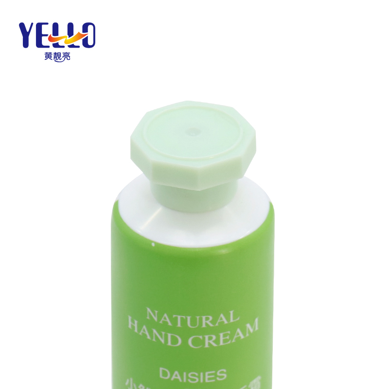 Fancy Laminated Natural Hand Cream Cosmetic Tubes With Octagonal Caps