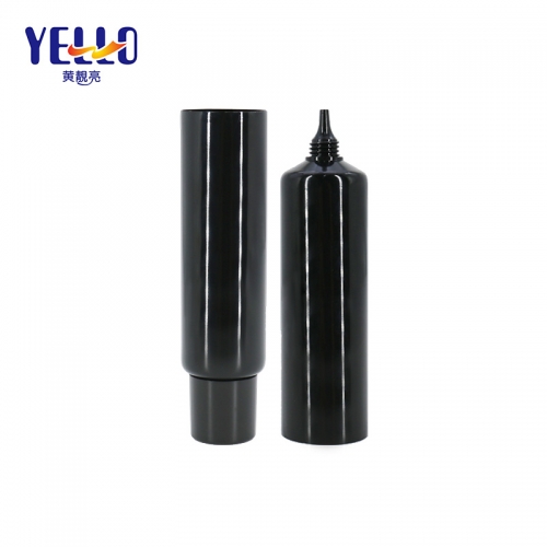 Cosmetic Packaging Black Oval Primer Packaging 40ml Custom Cosmetic Tubes