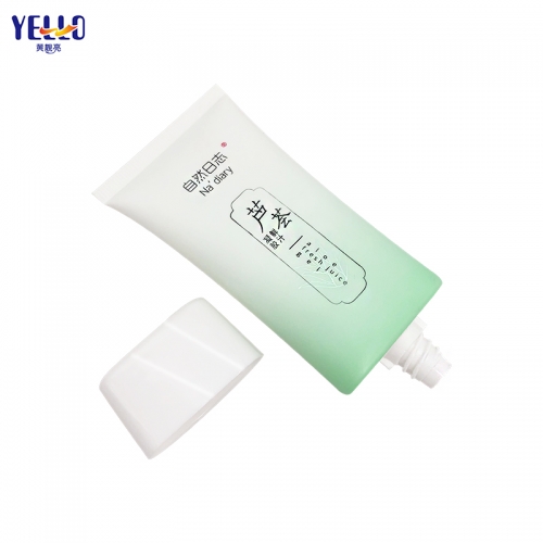 45g Flat Empty Plastic Lotion Tubes, Cosmetic Squeeze Tube Refillable